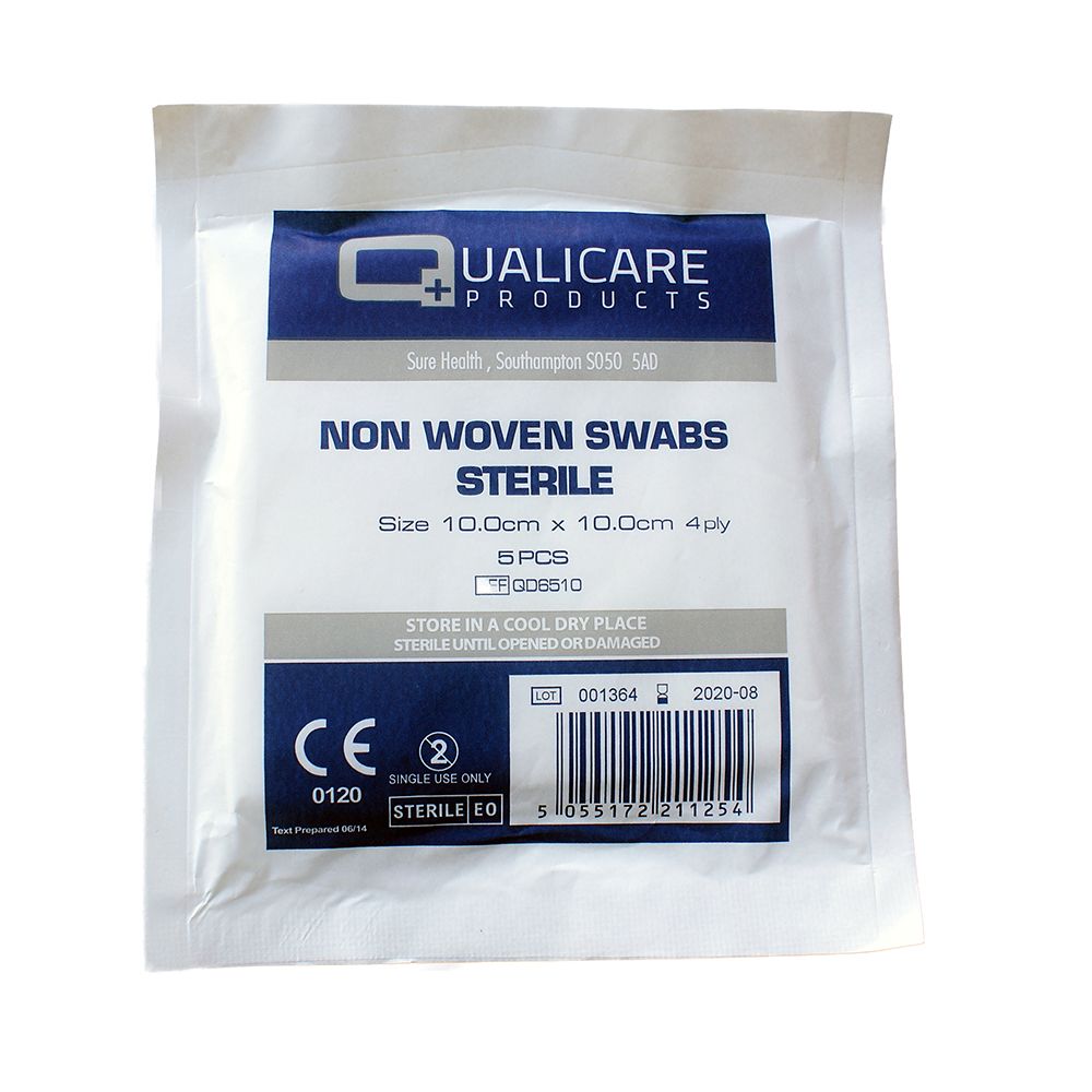 Sterile 4ply Non Woven Swabs 10 x 10cm | Brosch Direct