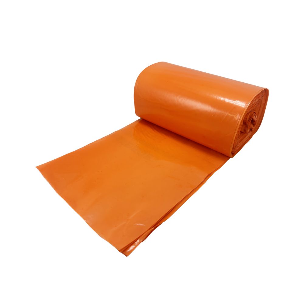 Orange Heavy Duty Clinical Waste Sacks on a Roll (90L 10kg) | Brosch Direct