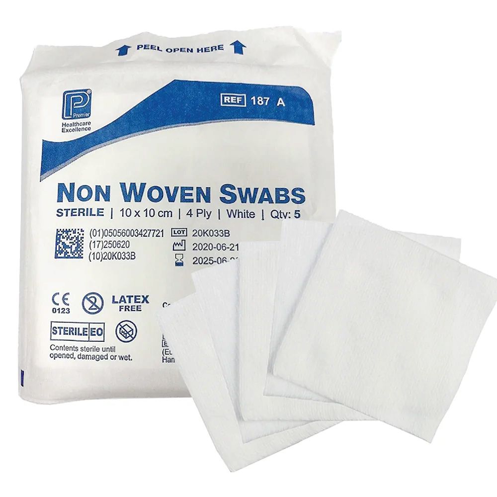 Premier Sterile 4ply Non Woven Swabs 10 x 10cm | Brosch Direct