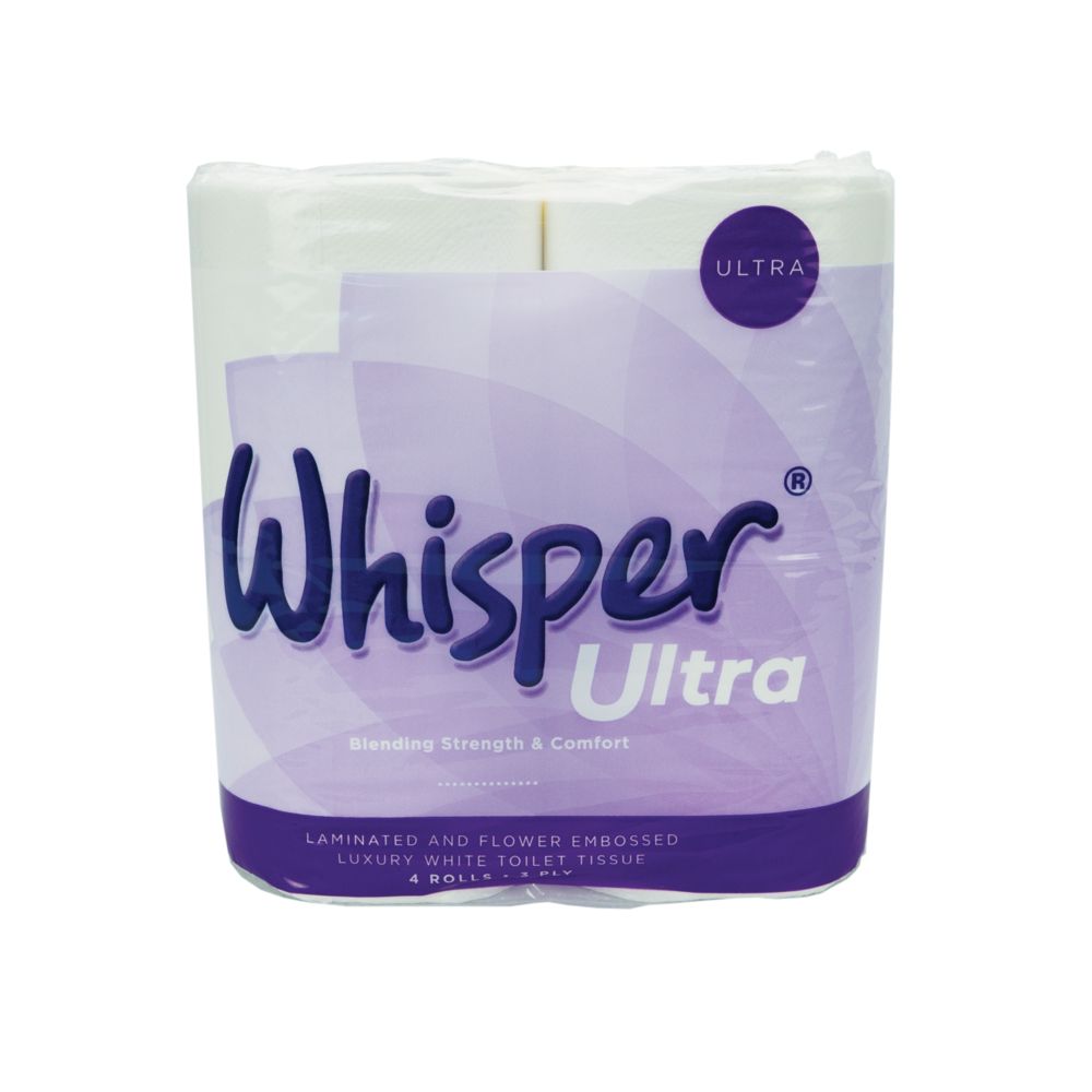 Whisper Ultra 3ply Luxury Toilet Roll | Brosch Direct
