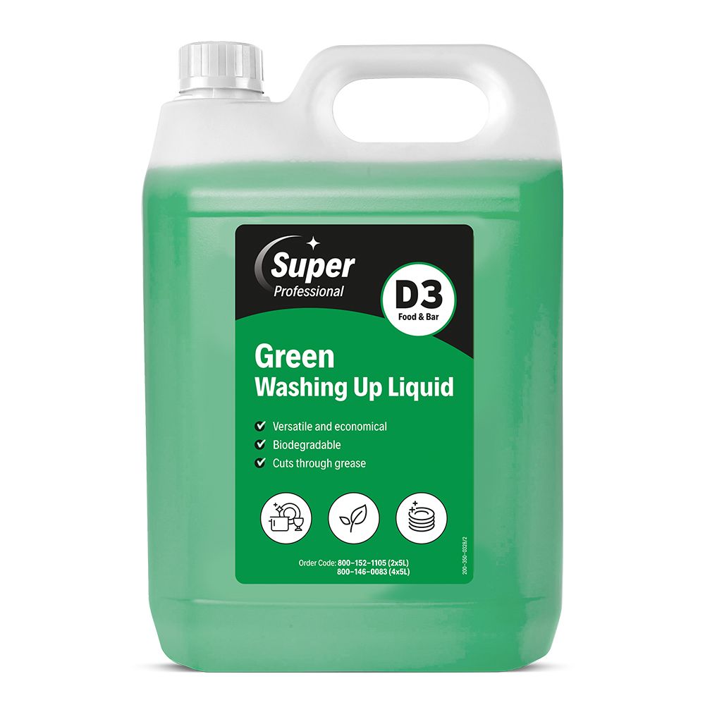 Super Green Washing Up Liquid 5 Litre | Brosch Direct